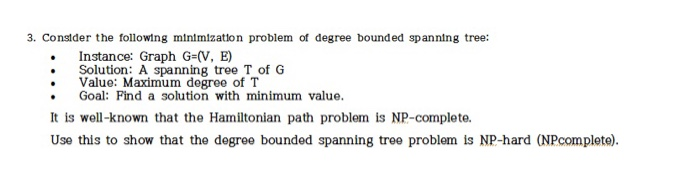 Solved 3 Consider The Following Minimization Problem Of