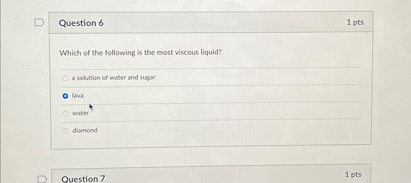 Solved Question 61 ﻿ptsWhich of the following is the most | Chegg.com