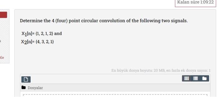 Solved Determine the 4 (four) point circular convolution of | Chegg.com