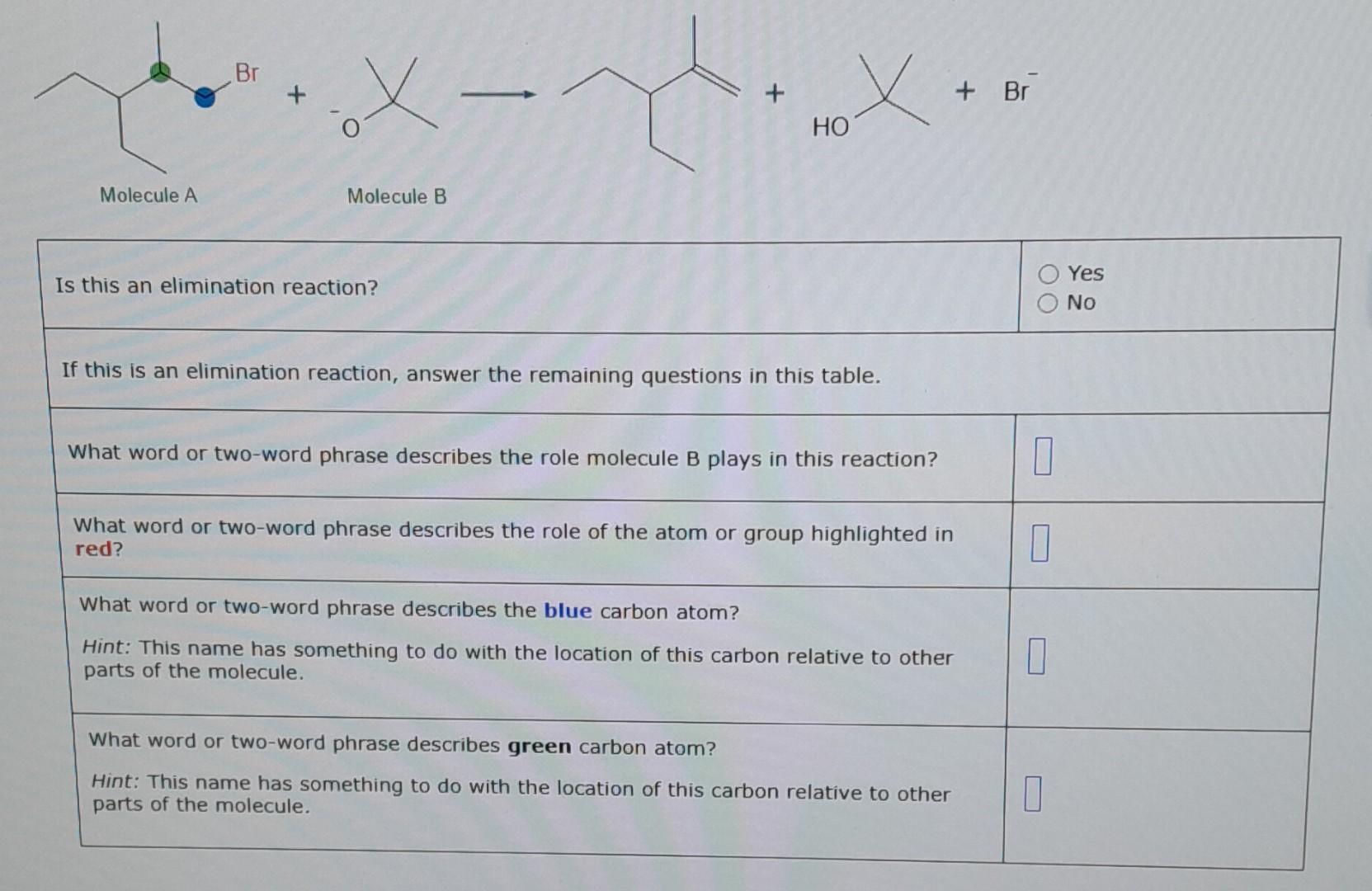 Solved consider this organic reaction, and then answer the | Chegg.com