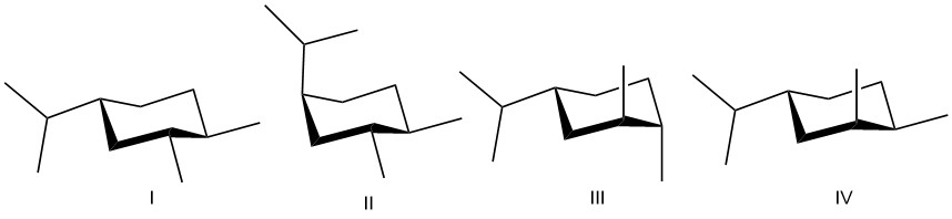 Solved Identify the lowest energy chair conformer of the | Chegg.com
