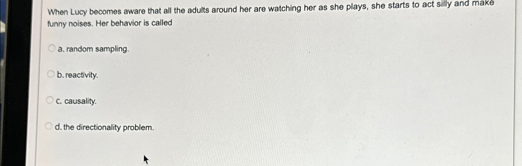 Solved When Lucy becomes aware that all the adults around | Chegg.com