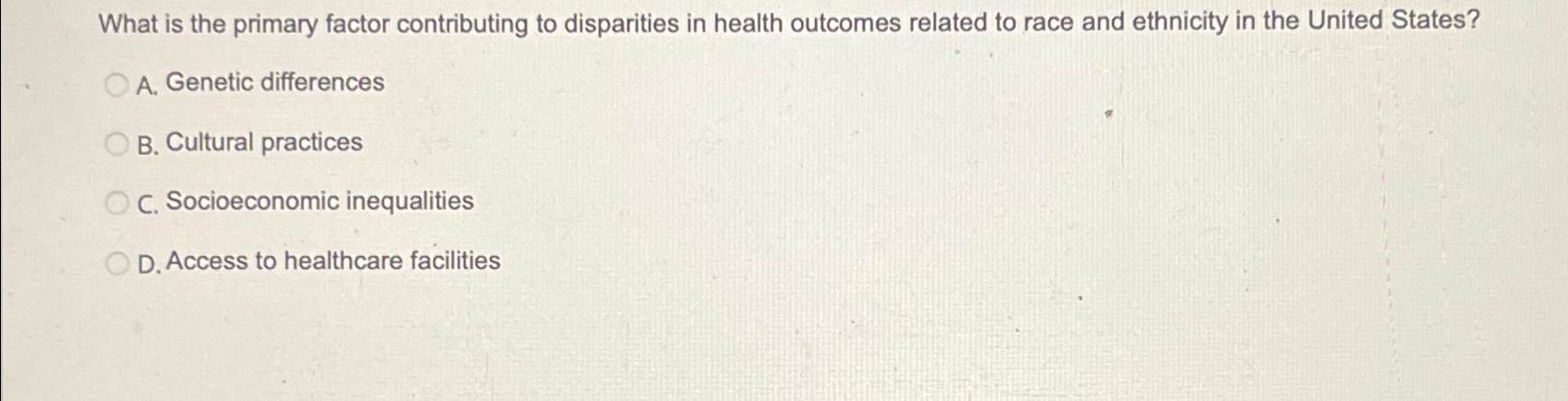 Solved What is the primary factor contributing to | Chegg.com