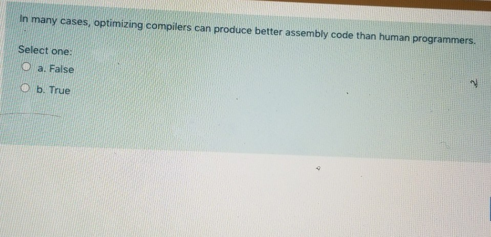 Solved An Object File Should Always Contain Select One O A
