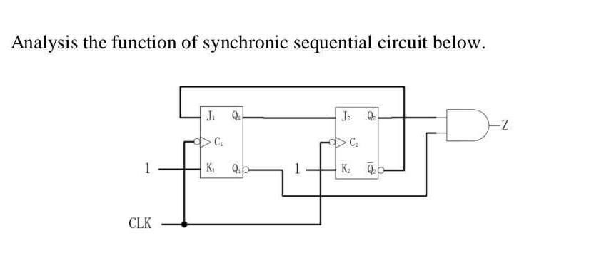Solved Analysis the function of synchronic sequential | Chegg.com