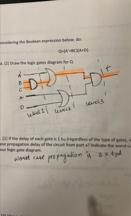 Solved onsidering the Boolean expression below, do: | Chegg.com