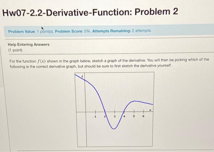 Solved Hw07 2 2 Derivative Function Problem 2 Problem