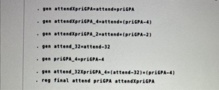Question 19 Whe the Stata output below to answer the | Chegg.com