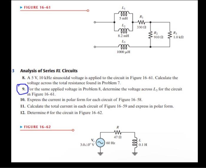 Solved Analysis of Series RL Circuits 8. A 5 V,10kHz | Chegg.com