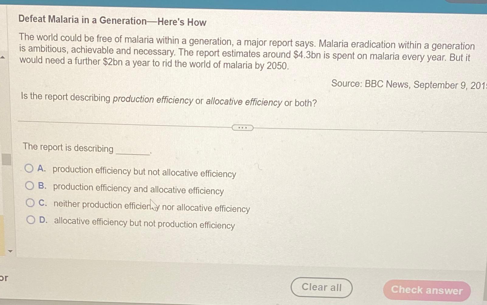 Solved Defeat Malaria in a Generation-Here's HowThe world | Chegg.com Solved Defeat Malaria in a Generation-Here's HowThe world | Chegg.com