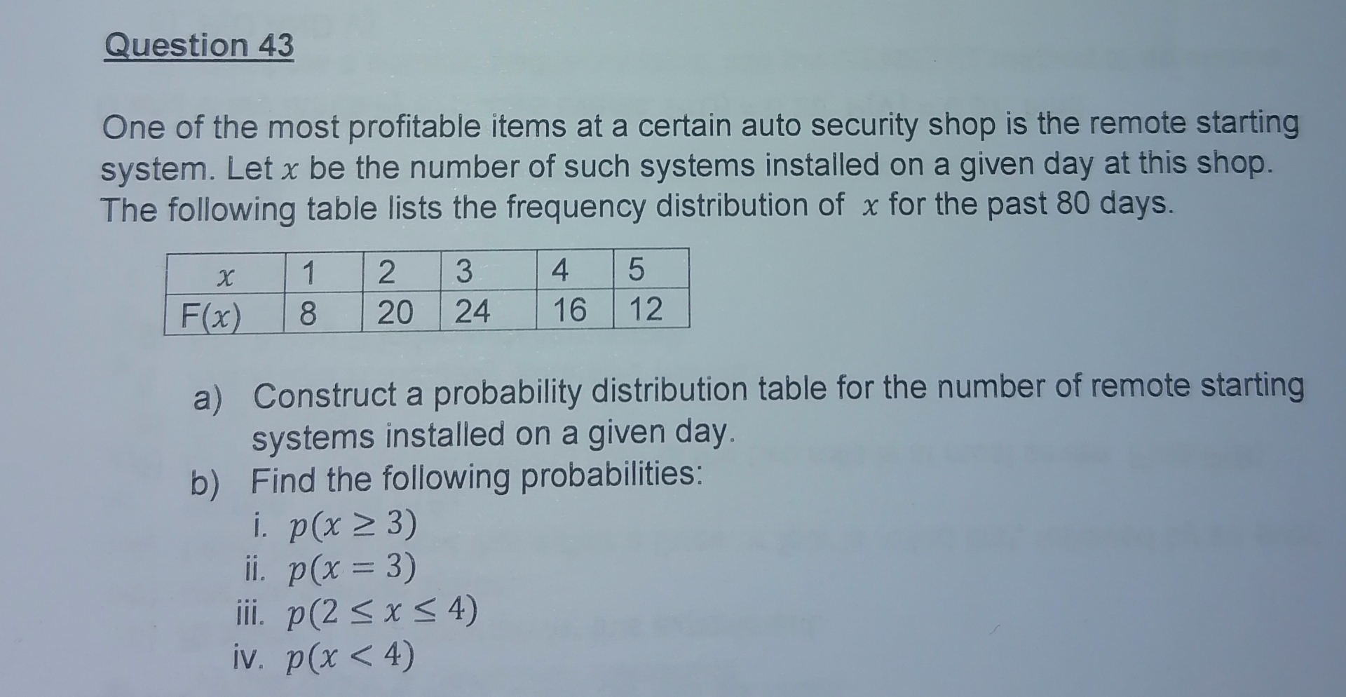 Solved Question 43One of the most profitable items at a | Chegg.com