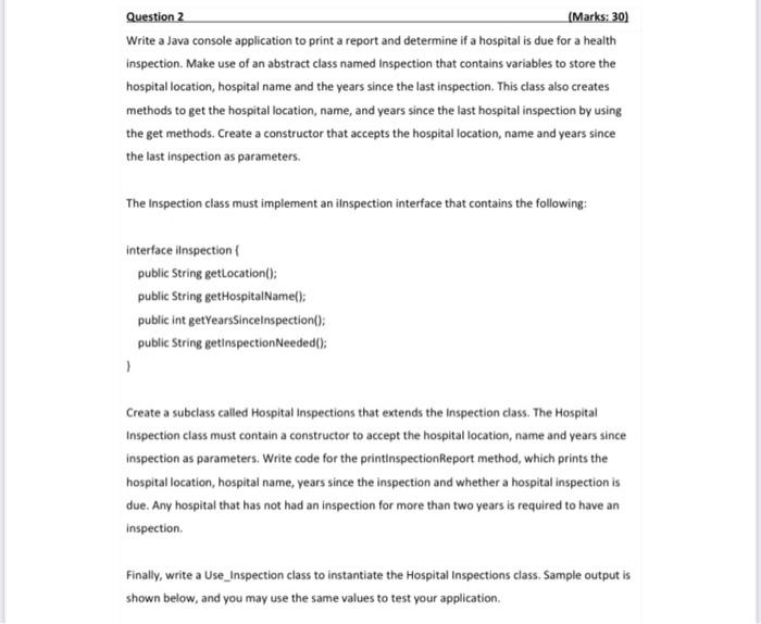 Solved Write a Java console application to print a report | Chegg.com