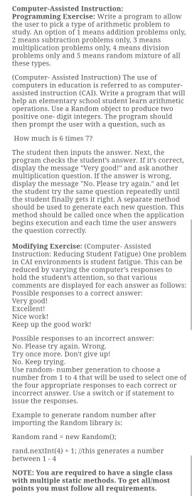 Solved MUST BE IN JAVA!! PLEASE HELP BEFORE 12:40 | Chegg.com