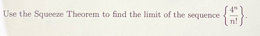 Solved Use the Squeeze Theorem to find the limit of the | Chegg.com