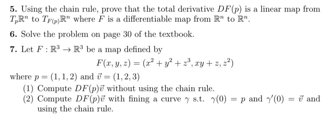 Solved 5. Using the chain rule, prove that the total | Chegg.com