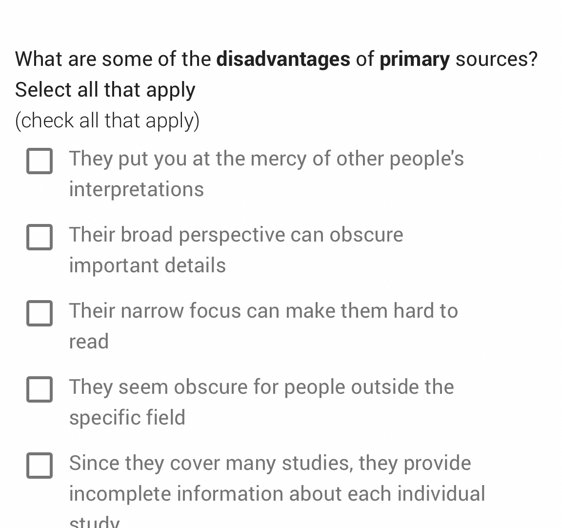 Solved What are some of the disadvantages of primary | Chegg.com