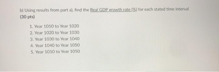 Solved Table 1 Year 1010 Year 1020 Year 1030 Year 1040 Year | Chegg.com