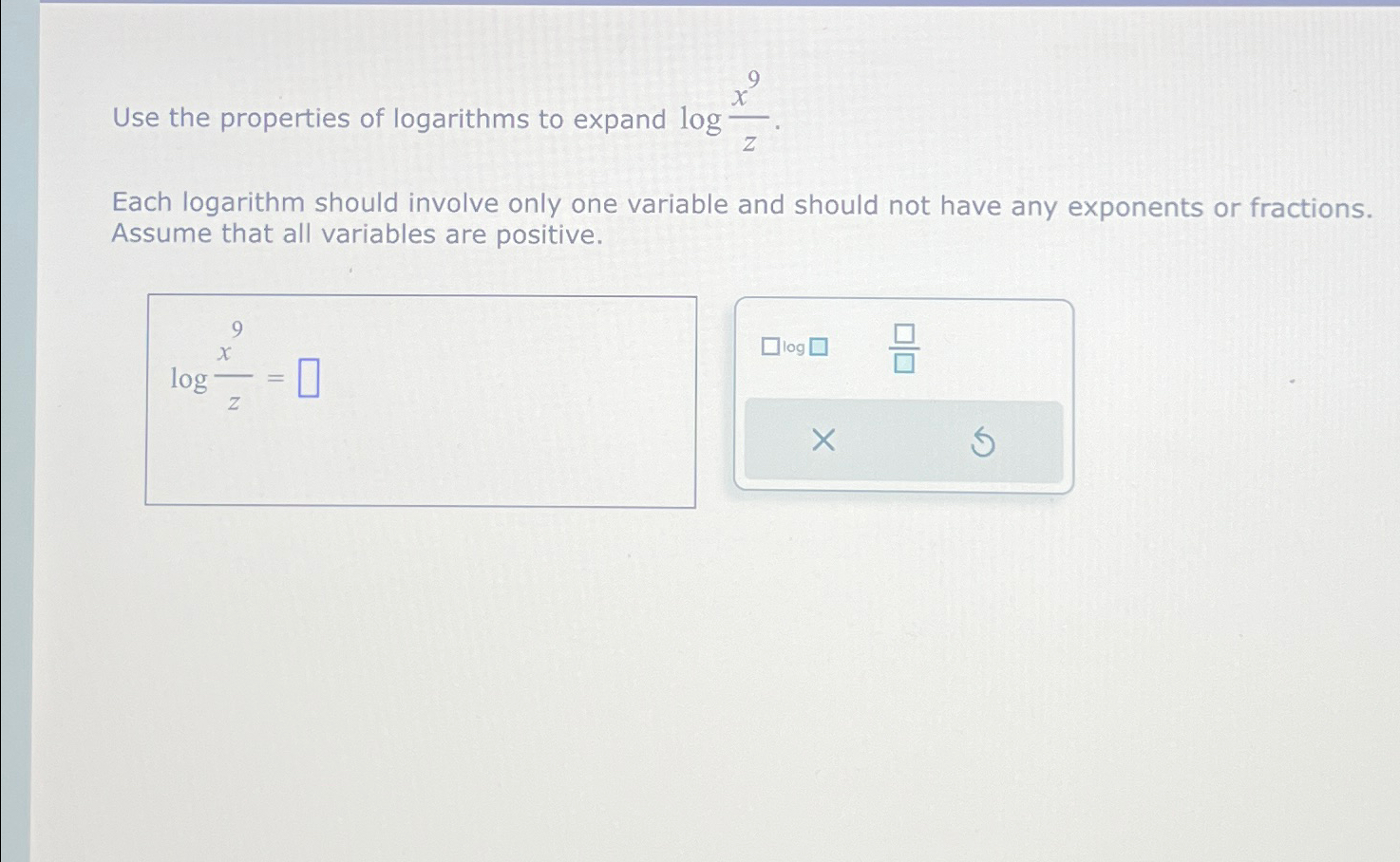 Solved Use the properties of logarithms to expand | Chegg.com