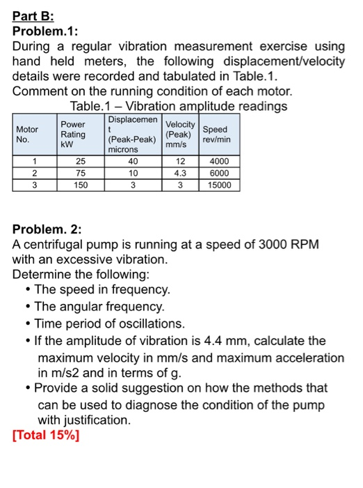 Solved Part B: Problem. 1: During a regular vibration | Chegg.com