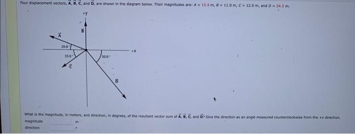 Solved magnitude direction: | Chegg.com