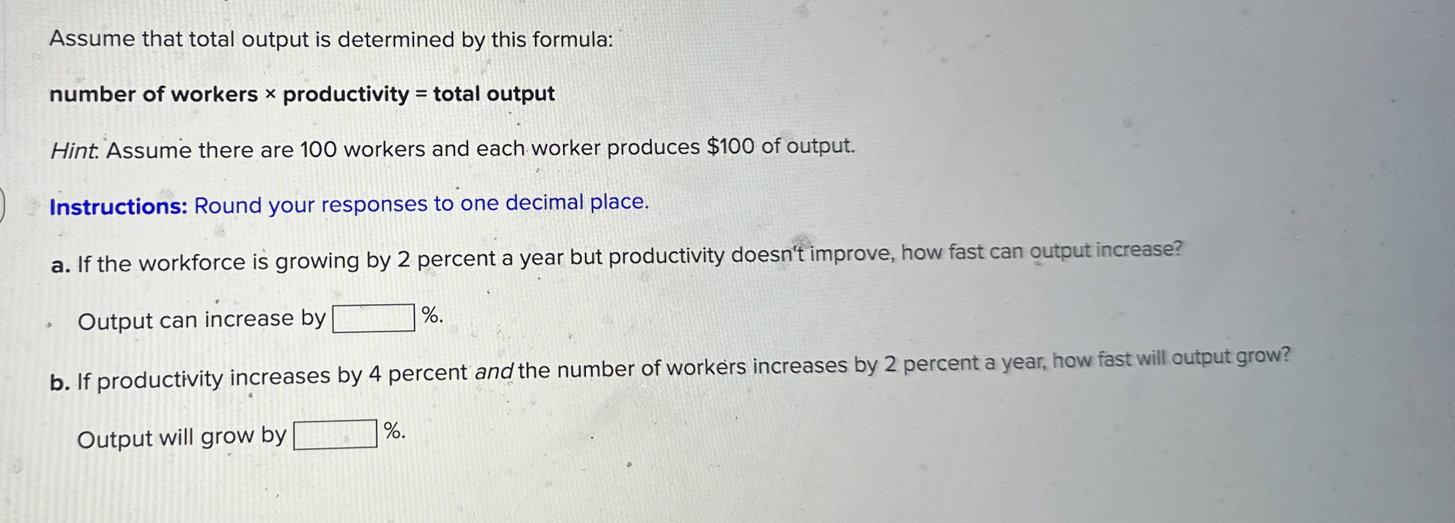 Solved Assume that total output is determined by this | Chegg.com
