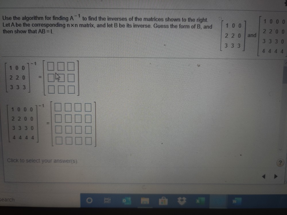 Solved -1 Use the algorithm for finding A to find the | Chegg.com