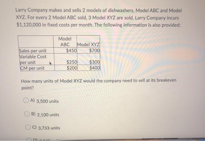 Solved If the sales price per unit increases while the | Chegg.com