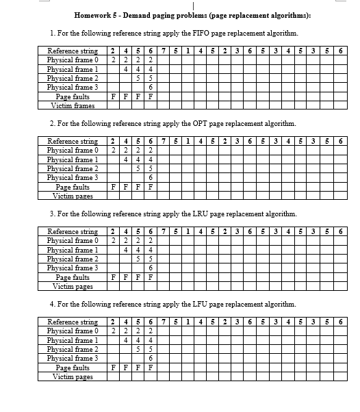 Solved Homework 5 - Demand paging problems (page | Chegg.com Solved Homework 5 - Demand paging problems (page | Chegg.com