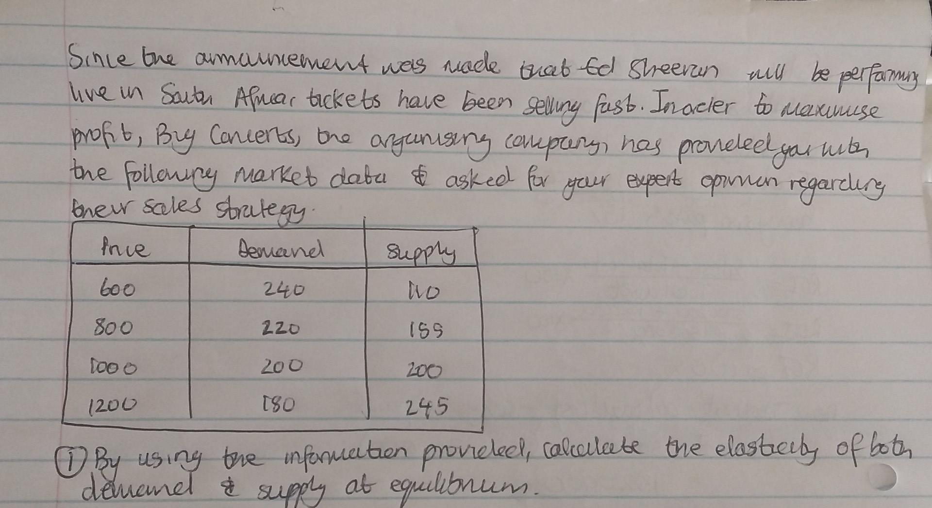 Solved 1.By using the information provided, calculate the | Chegg.com