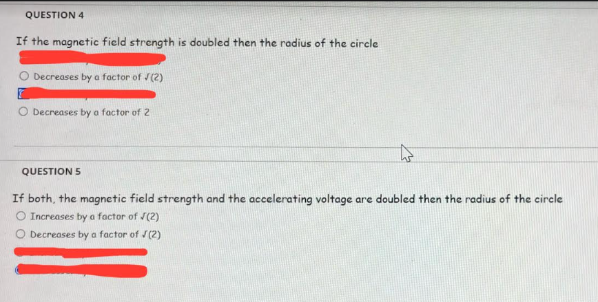Solved QUESTION 4If the magnetic field strength is doubled | Chegg.com