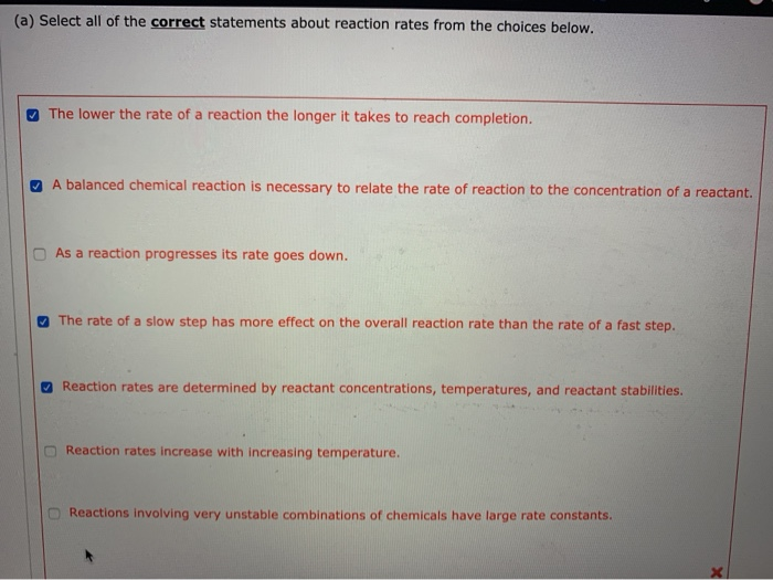 Solved A Select All Of The Correct Statements About