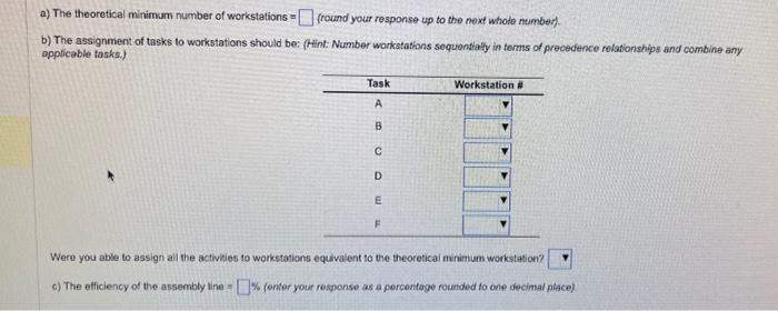 Solved Sue Helms Appliances wants to establish an assembly | Chegg.com