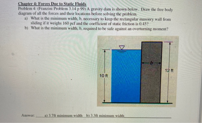 Solved Chapter 4: Forces Due to Static Fluids Problem 4: | Chegg.com