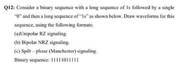 Solved Q12: Consider a binary sequence with a long sequence | Chegg.com