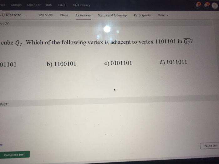 Solved Question 20 Consider the 7-dimensional cube Q7. Which | Chegg.com