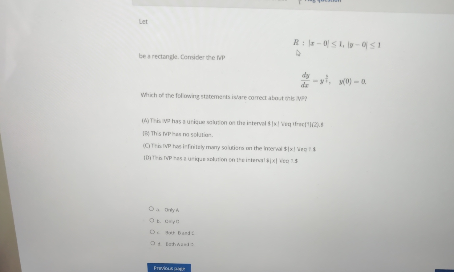 Solved LetR:|x-0|≤1,|y-0|≤1be a rectangle. Consider the | Chegg.com