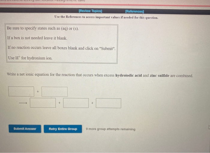 Solved [Review Topics] [References) Use the References to | Chegg.com