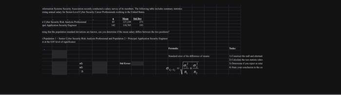 Solved Tasks: 1) Construct the null and alternative | Chegg.com