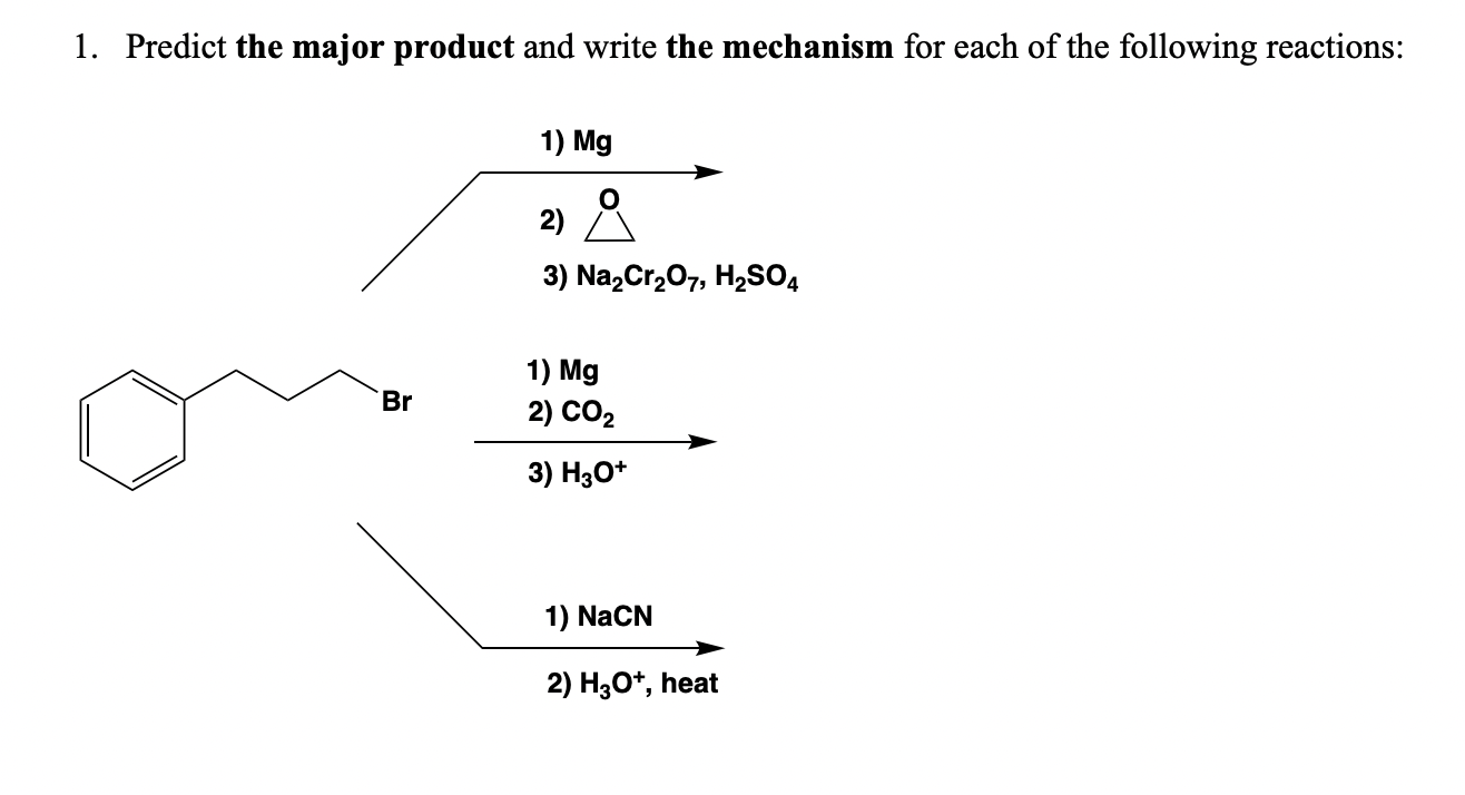 Solved Predict the major product and write the mechanism for | Chegg.com