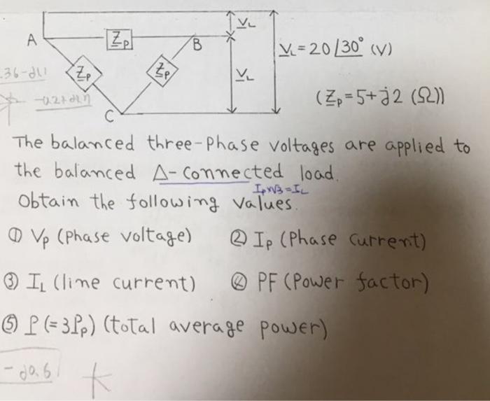 Solved (Ω)) The balanced three-phase voltages are applied to | Chegg.com