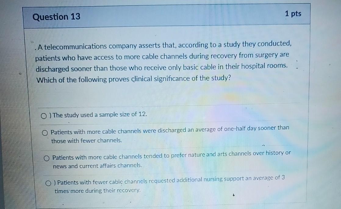 Solved A telecommunications company asserts that, according | Chegg.com