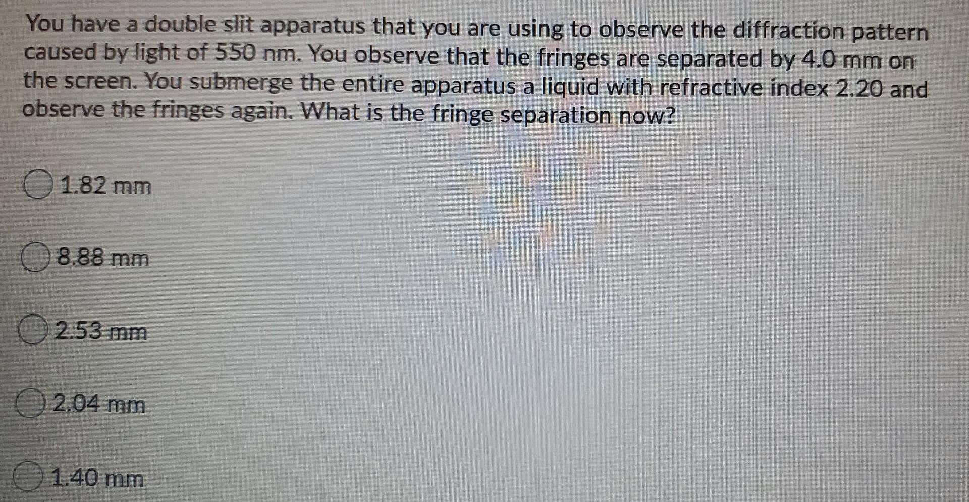 Solved The maximum number of fringes created by a | Chegg.com