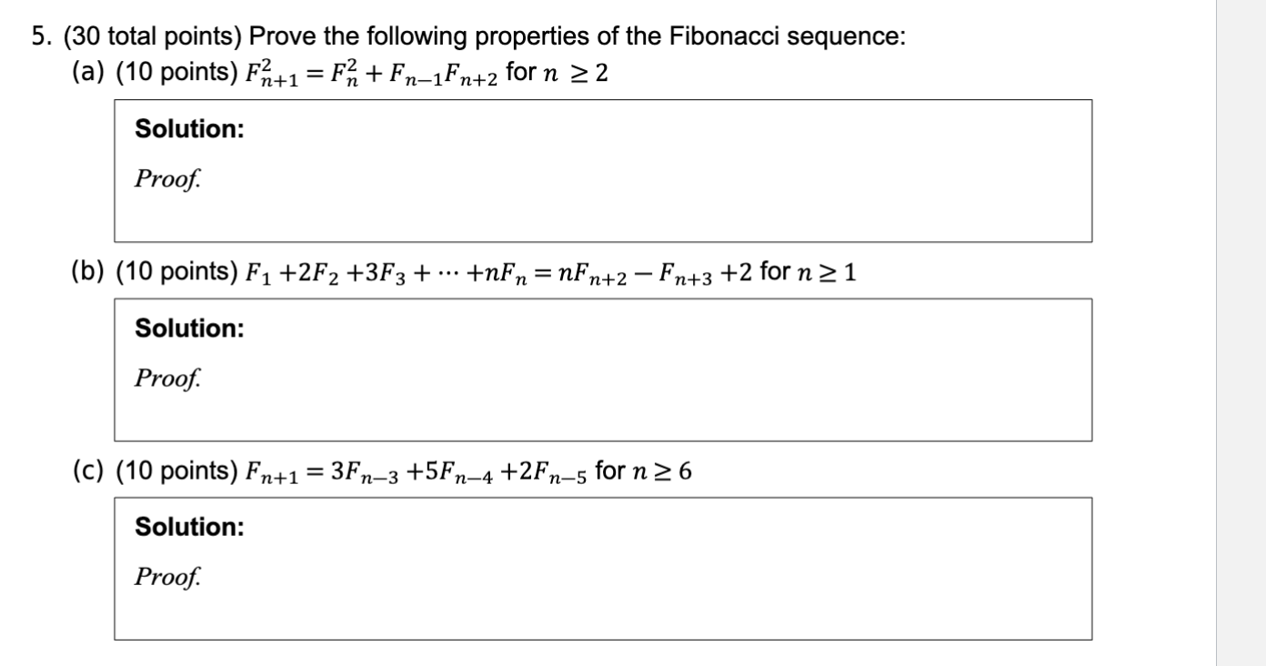 Solved ( 30 ﻿total points) ﻿Prove the following properties | Chegg.com
