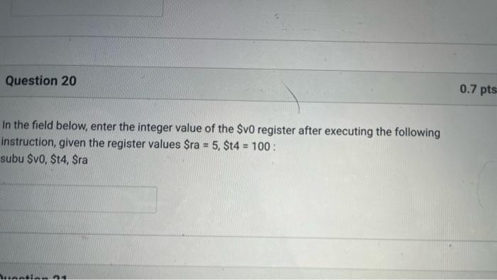 Solved In the field below, enter the integer value of the | Chegg.com