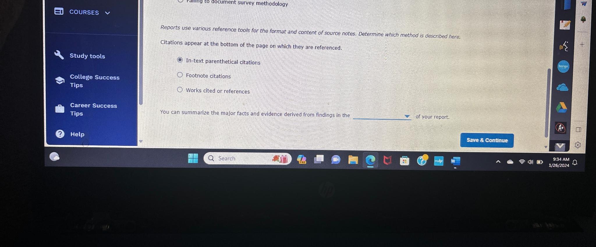 Solved COURSES Study toolsCollege Success TipsCareer | Chegg.com