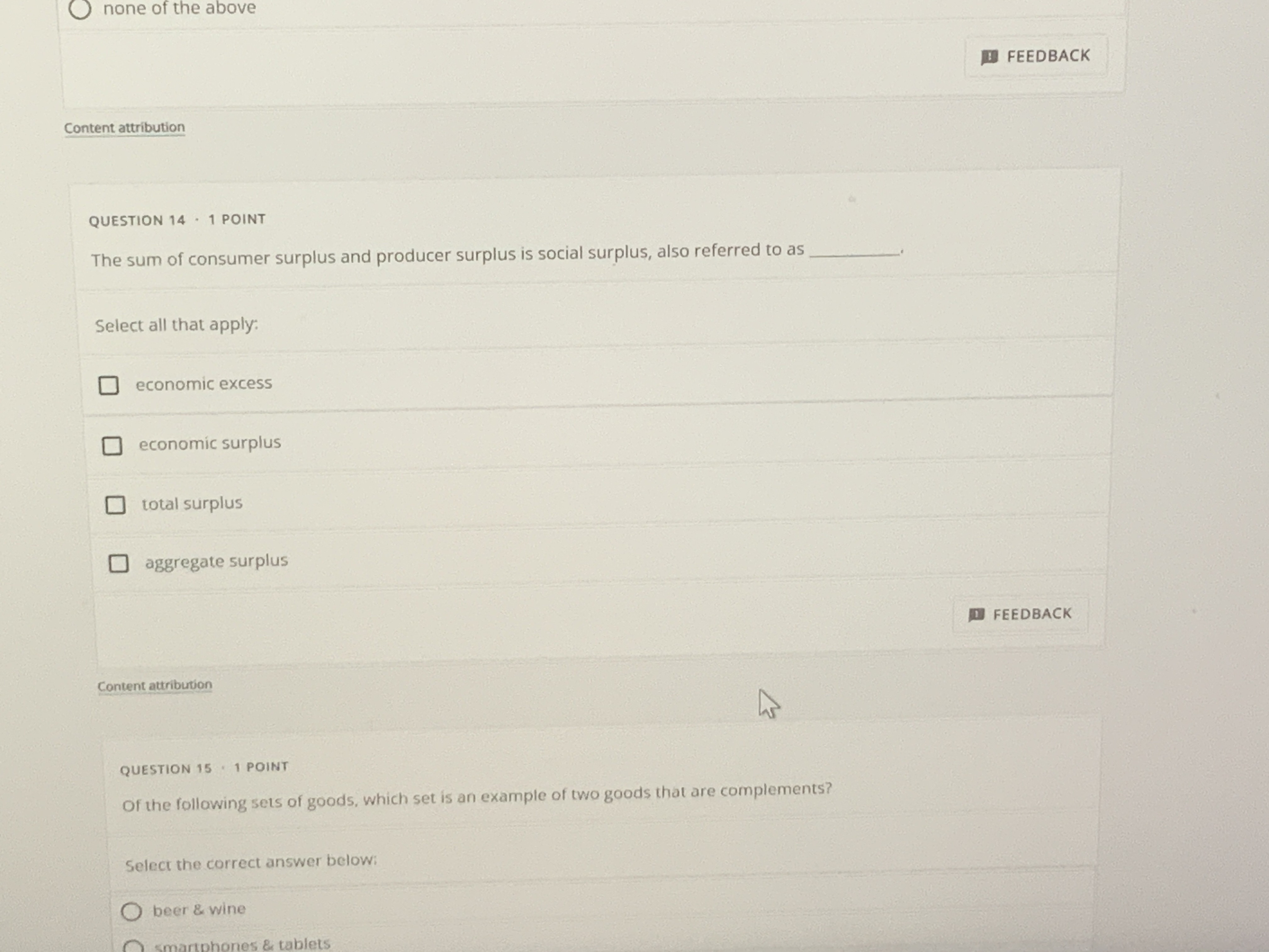 Solved none of the aboveContent attributionQUESTION 14 - 1 | Chegg.com Solved none of the aboveContent attributionQUESTION 14 - 1 | Chegg.com