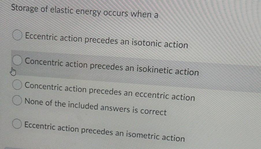 Solved Storage of elastic energy occurs when a Eccentric | Chegg.com