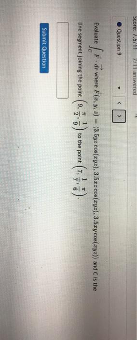 Solved Homework 6.3 Conservative Vector Fields Score: 7.1/11 | Chegg.com