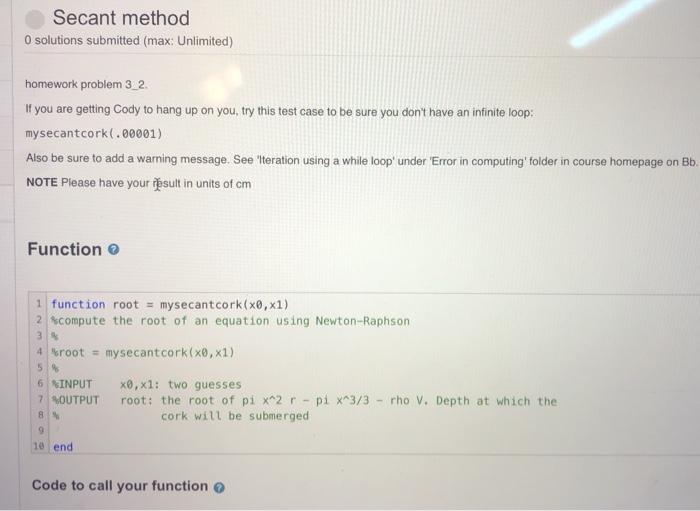 Solved Matlab Grader Problems Hw3 2 According To