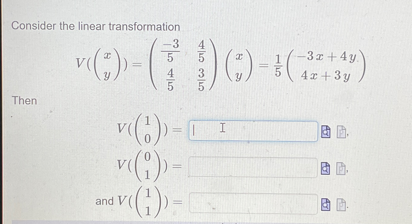 Solved Consider the linear | Chegg.com